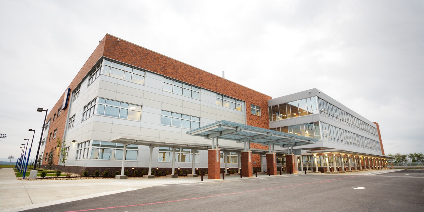 Our Work | WVU Healthcare Outpatient Center Drop-off & Pedestrian Canopies