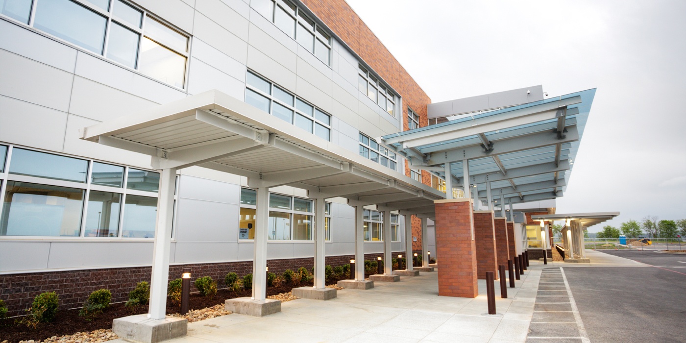 Our Work | WVU Healthcare Outpatient Center Drop-off & Pedestrian Canopies