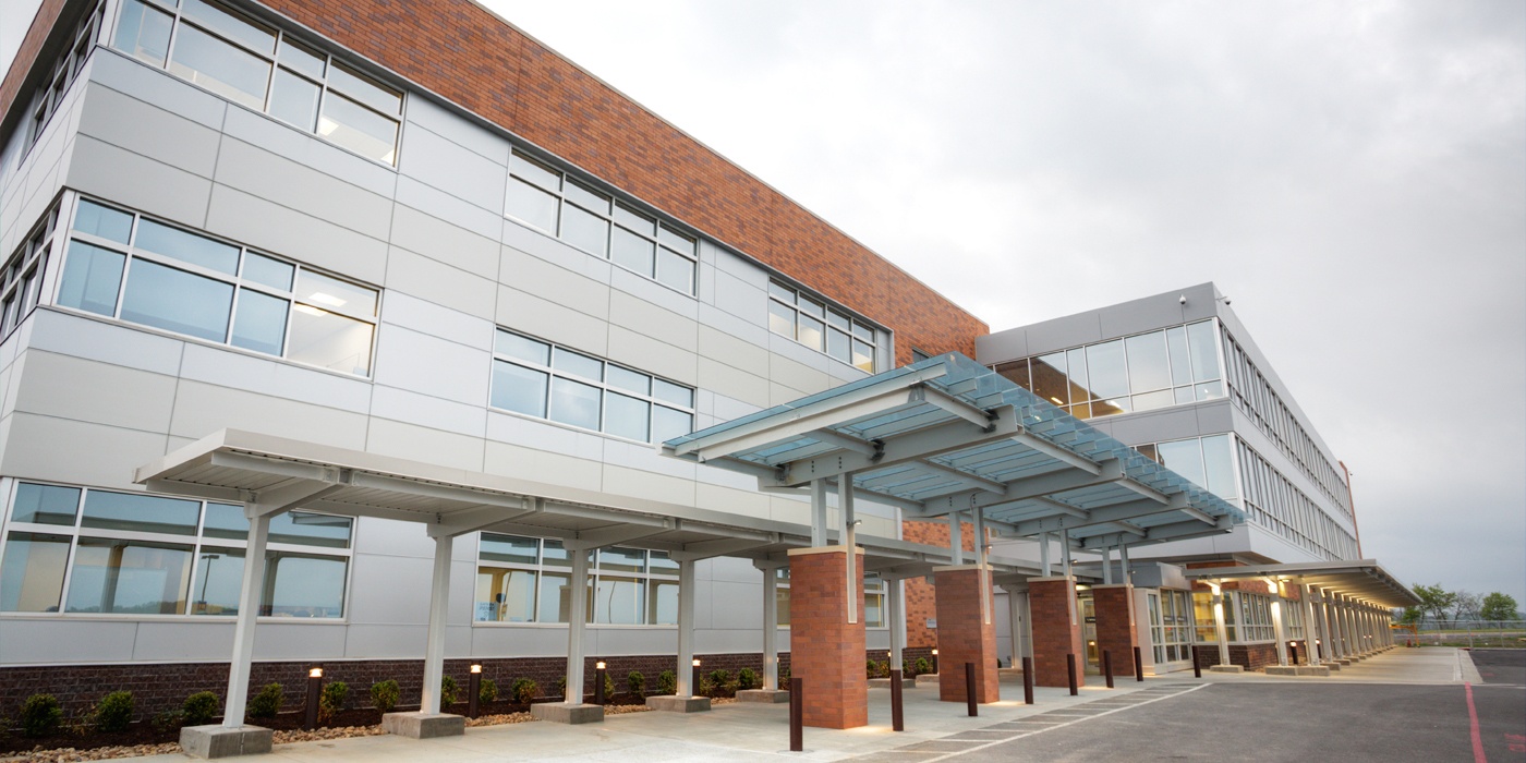 Our Work | WVU Healthcare Outpatient Center Drop-off & Pedestrian Canopies